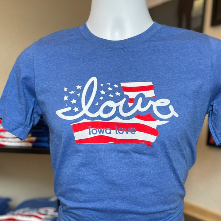 "Iowa love" - Locally Made & Design T-Shirts, Sweatshirts, and Gifts